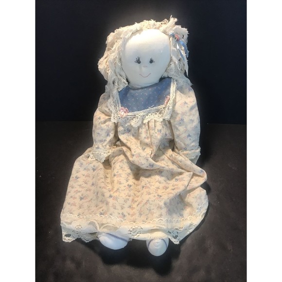 Unbranded | Toys | Vintage Rag Doll Handmade 22 Tall Hand Sewn Clothes ...